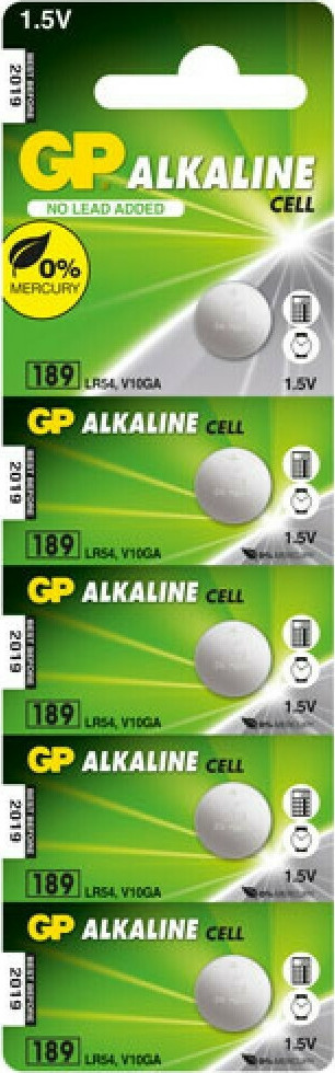 GP Batteries Alkaline Cell 189 Μπαταρίες LR54 1.5V 5τμχ | Skroutz.gr