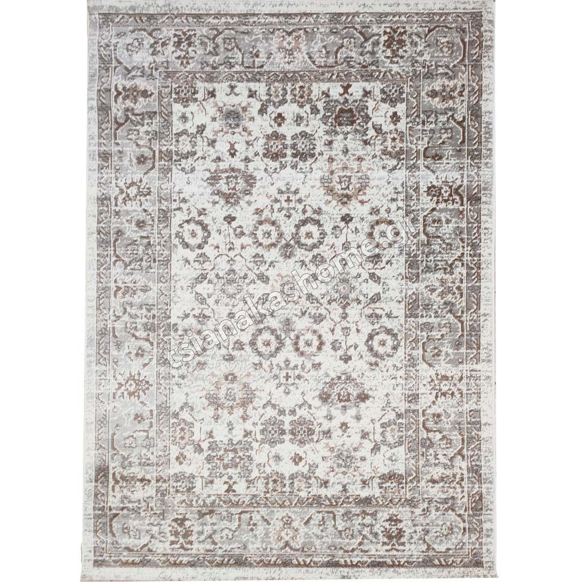 Balsan 2571 Estia Χαλί Ορθογώνιο Light Ivory / Brown 2571 | Skroutz.gr