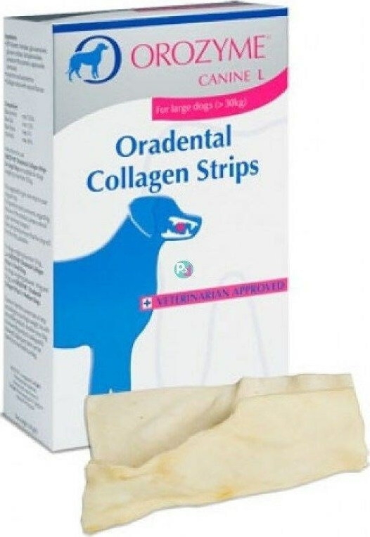 Orozyme Canine Large Oral Collagen Strips 7pcs | Skroutz.gr