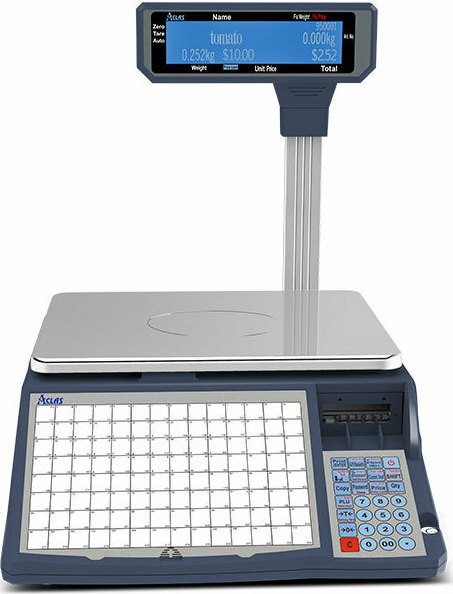 Aclas Ηλεκτρονική Ζυγαριά Λιανικής με Κολώνα και Δυνατότητα Εκτύπωσης ...