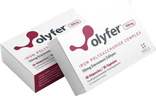 Mika Nutri Pharma Olyfer Iron Polysaccharide Complex 150mg Σίδηρος 30 κάψουλες | Skroutz.gr