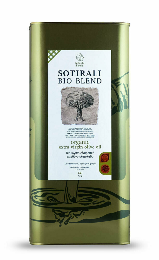 Sotirale Family Extra Virgin Olive Oil Organic 5lt in a Metallic ...