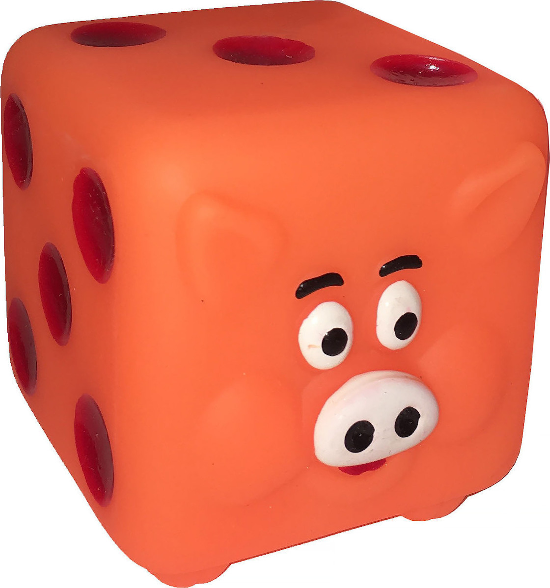 Pet Camelot Vinyl Dice Pig Παιχνίδι Σκύλου 7εκ. Πορτοκαλί 7120 | Skroutz.gr