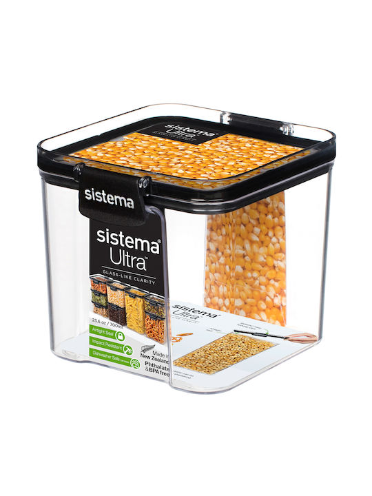 Sistema Ultra Δοχείο Φαγητού Πλαστικό Μαύρο 700ml 51401 | Skroutz.gr