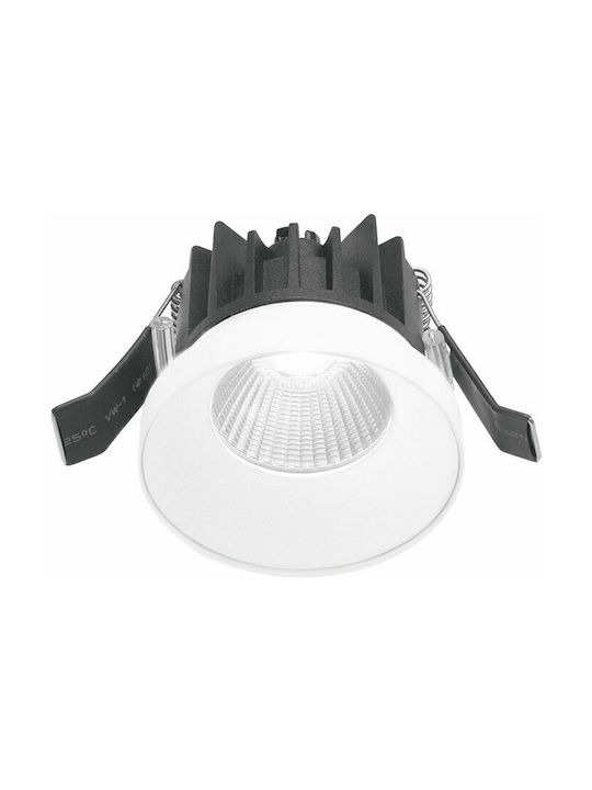 Gea Luce Altair Round Metallic Recessed Spot with Integrated LED and ...
