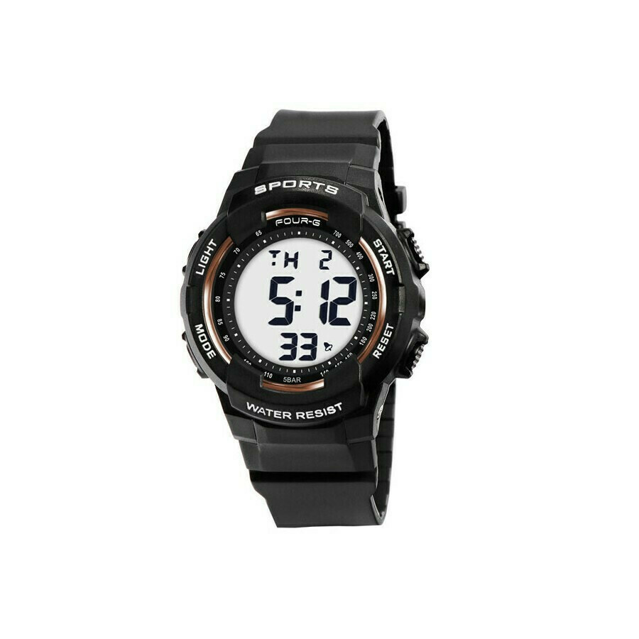 Jaga Four-G & Extra Bracelet Ψηφιακό Ρολόι Μπαταρίας με Καουτσούκ ...