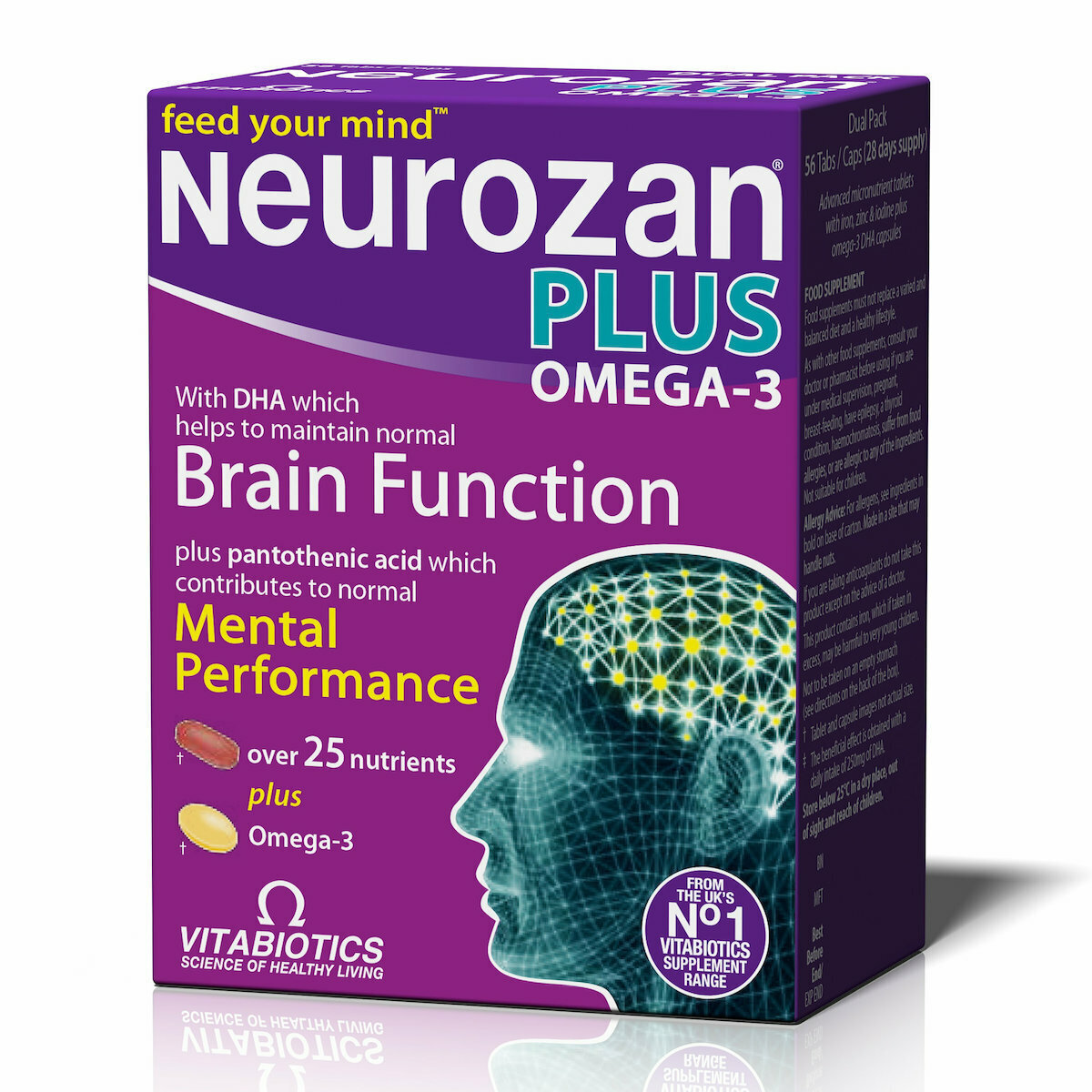 Vitabiotics Neurozan Plus Omega 3 Συμπλήρωμα για την Μνήμη & τη ...