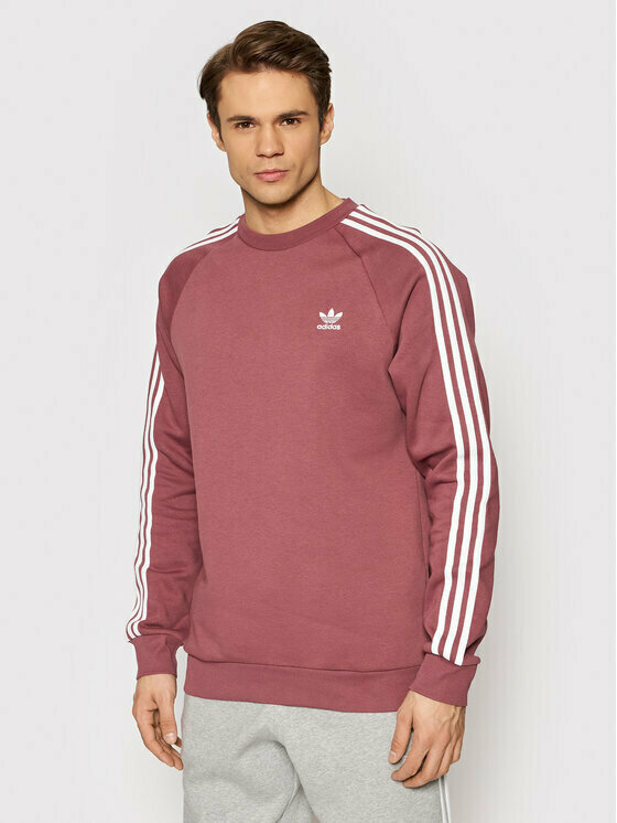 Adidas Adicolor Classics 3-Stripes Ανδρικό Φούτερ Μπορντό HE9484 ...