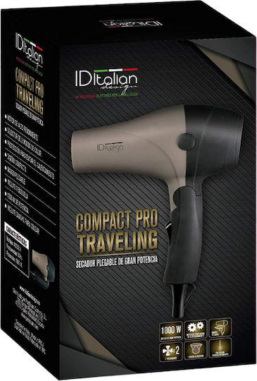 ID Italian Design Compact Πιστολάκι Μαλλιών Ταξιδίου 1000W | Skroutz.gr