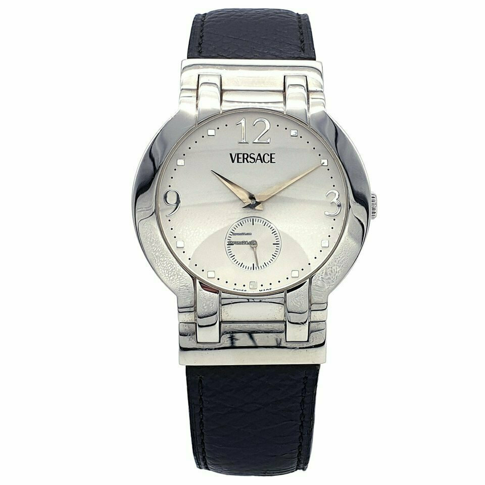 Versace BSQ99D0085S009 Ρολόι Χρονογράφος Μπαταρίας με Καουτσούκ Λουράκι ...