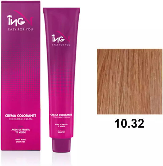 ING Colouring Cream With Fruit Acids 10.32 Κατάξανθο Μπεζ 100ml ...