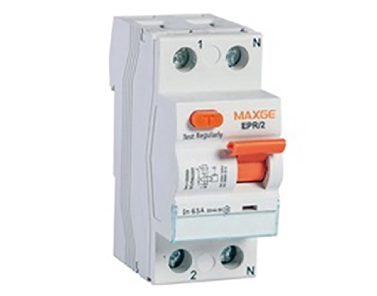 Maxge EPR-2 Ρελέ Ράγας Διαρροής 63A Διπολικό 03.017.0581 | Skroutz.gr