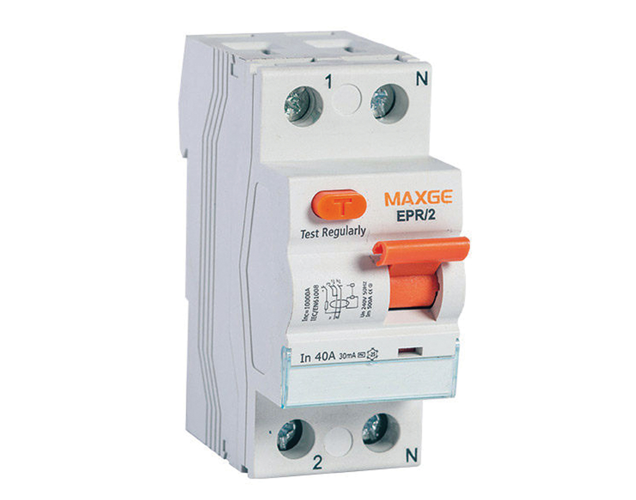 TYPE A EPR-2 MXG Ρελέ Ράγας Διαρροής 40A Διπολικό | Skroutz.gr