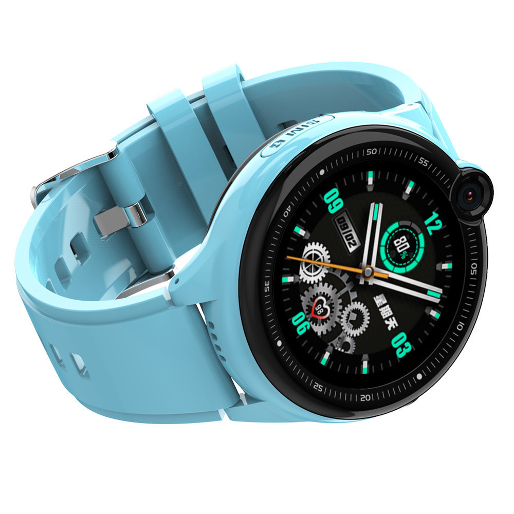 KT26 Παιδικό Smartwatch με GPS και Καουτσούκ/Πλαστικό Λουράκι Γαλάζιο ...