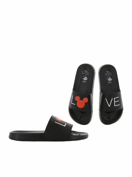 Disney Παιδικές Σαγιονάρες Slides Mickey Μαύρες Mouse | Skroutz.gr