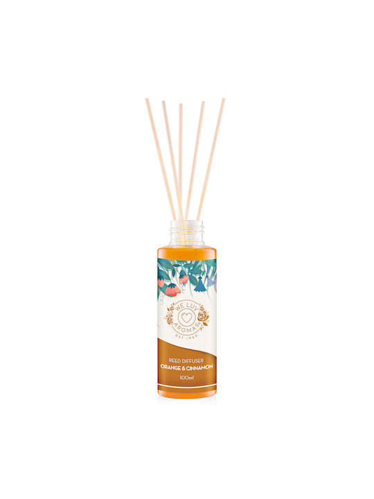 We Luv Aromas Diffuser με Άρωμα Κανέλα & Πορτοκάλι 806-0005 100ml ...