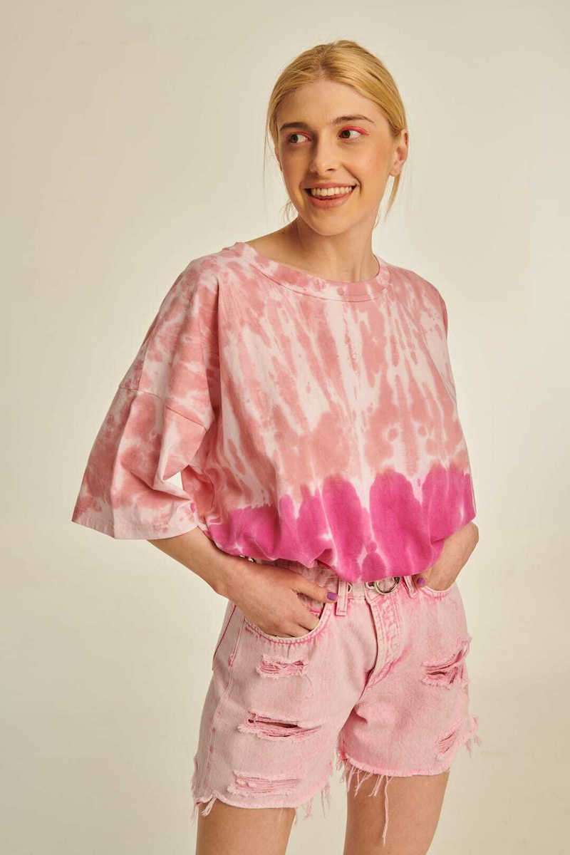 PCP Tara Γυναικείο Τζιν Ψηλόμεσο Σορτς Ροζ | Skroutz.gr