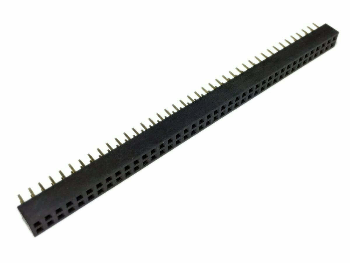 40-Pin Female Double Row 2.54mm Pin Header Strip for Arduino | Skroutz.gr