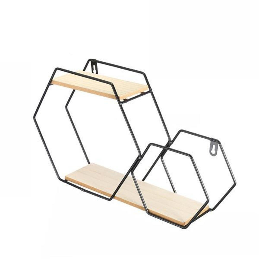 Raft Perete Minimal 35464-09---2 Negru 25x12x25cm | Skroutz Romania