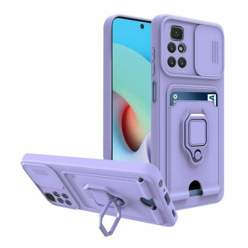 Bodycell Multifunction Back Cover Πλαστικό με Λουράκι Μωβ (Redmi Note ...