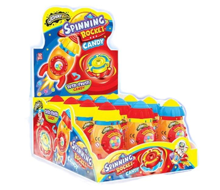 Mada Sweet Καραμέλες Spinning Rocket Candy Johny Bee με Γεύση Tutti ...