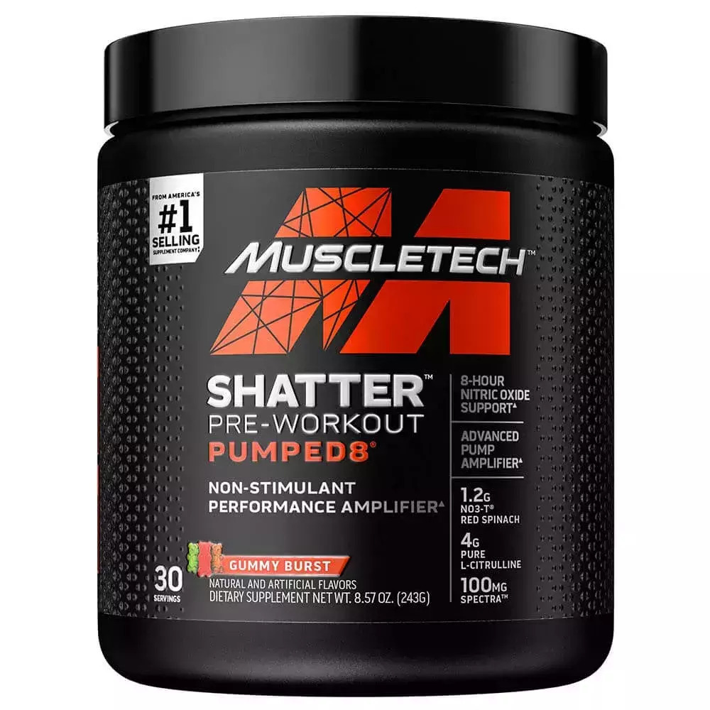 MuscleTech Shatter Pre-workout Pumped8 243gr Gummy Burst | Skroutz.gr