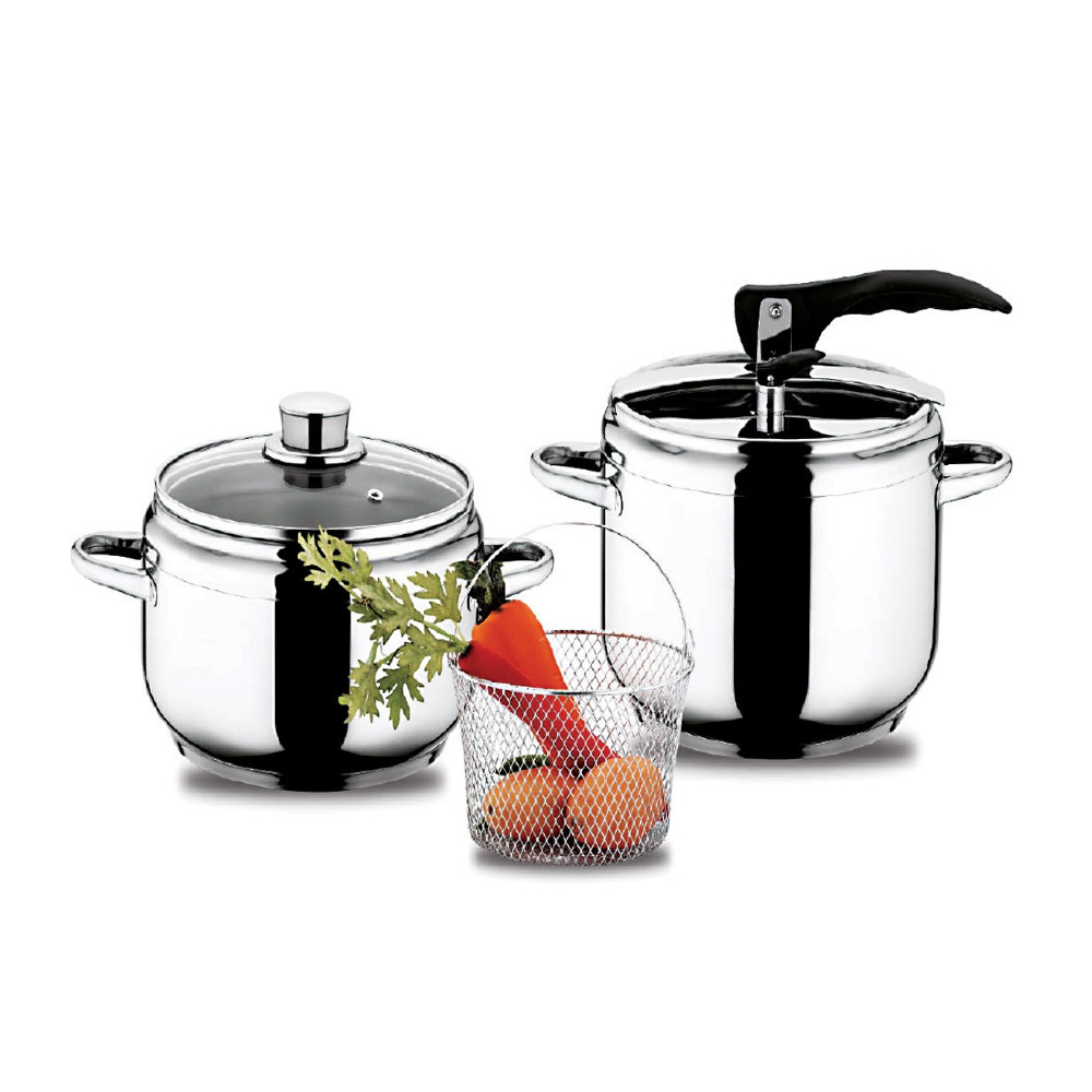 Hascevher Home Perfect Classic Set Quattro Χύτρες Ταχύτητας 3.5lt + 5lt ...