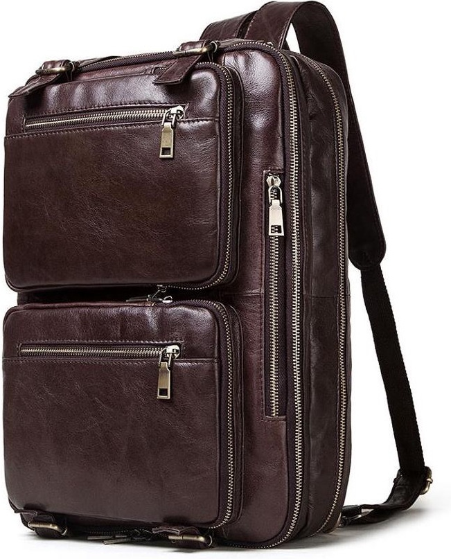 Legend Accessories LGB-120 Ανδρικό Δερμάτινο Σακίδιο Πλάτης Καφέ ...