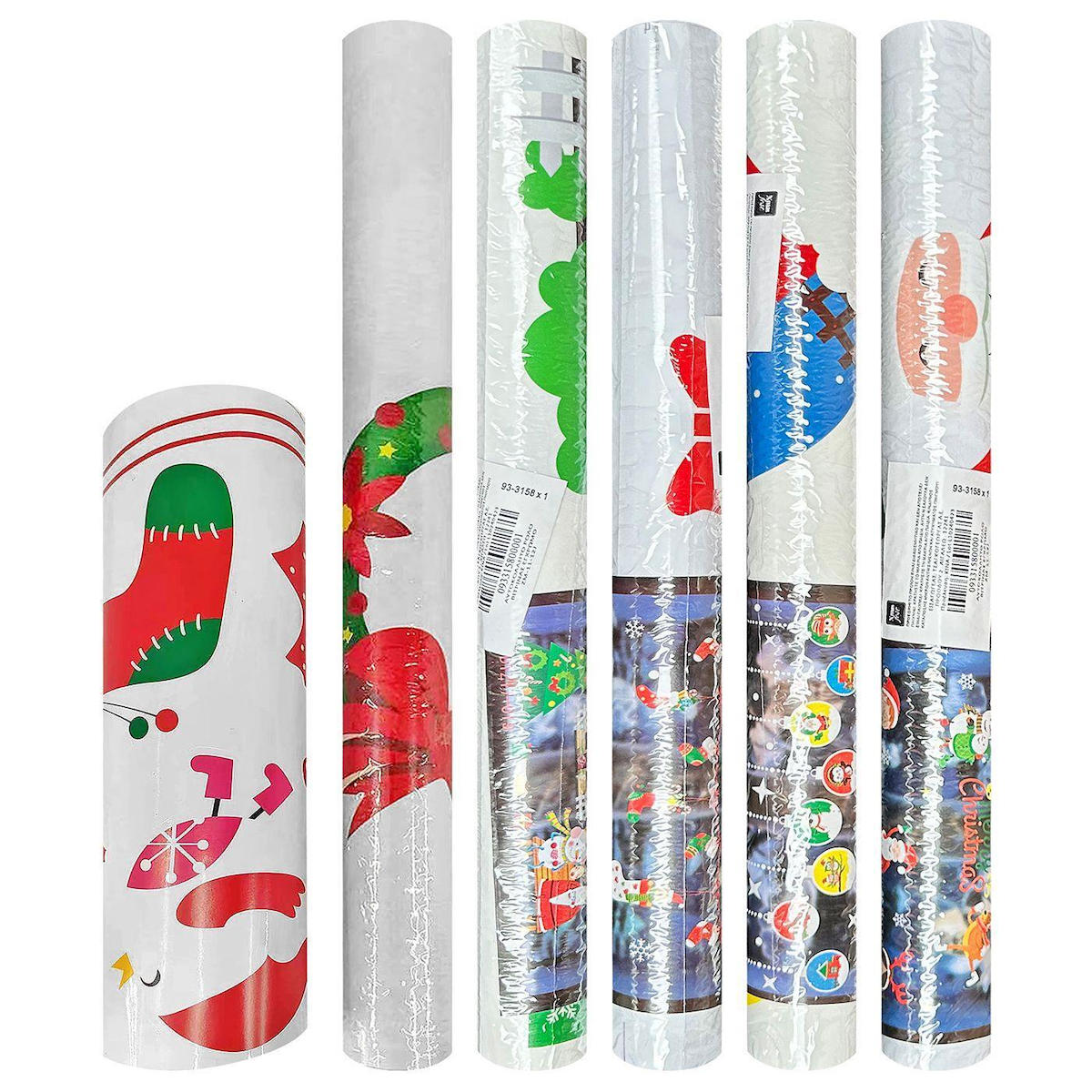 XMASfest Χριστουγεννιάτικα Αυτοκόλλητα για Παράθυρο 35x50εκ. (Διάφορα ...