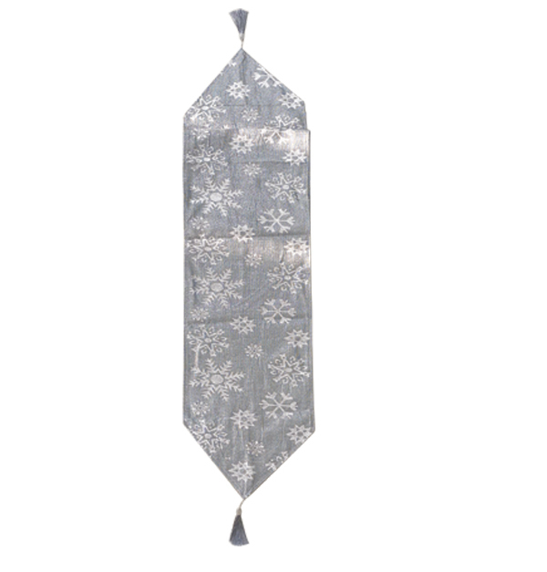 AGC Χριστουγεννιάτικο Τραπεζομάντηλο Ράνερ Υφασμάτινο Ασημί Μ180xΠ30εκ. 00001494 | Skroutz.gr