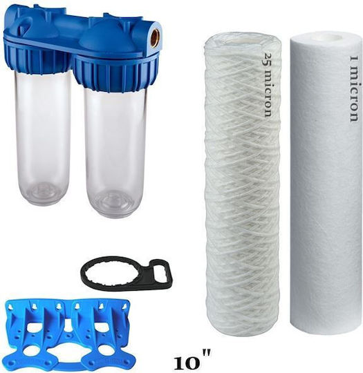 Atlas Filtri 3P AFO SX Senior Plus Duplex Συσκευή Φίλτρου Νερού Κάτω Πάγκου / Κεντρικής Παροχής ...