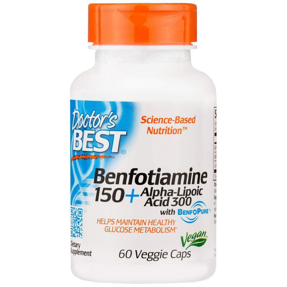 Doctor's Best Benfotiamine + Alpha Lipoic Acid Ειδικό Συμπλήρωμα Διατροφής 60 κάψουλες | Skroutz ...