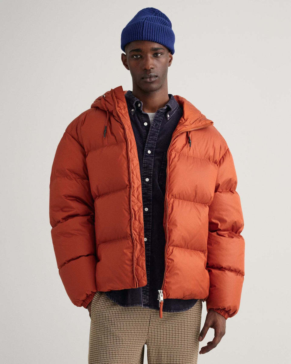 Gant Ανδρικό Χειμωνιάτικο Μπουφάν Puffer Firebrick 7006259-827 | Skroutz.gr