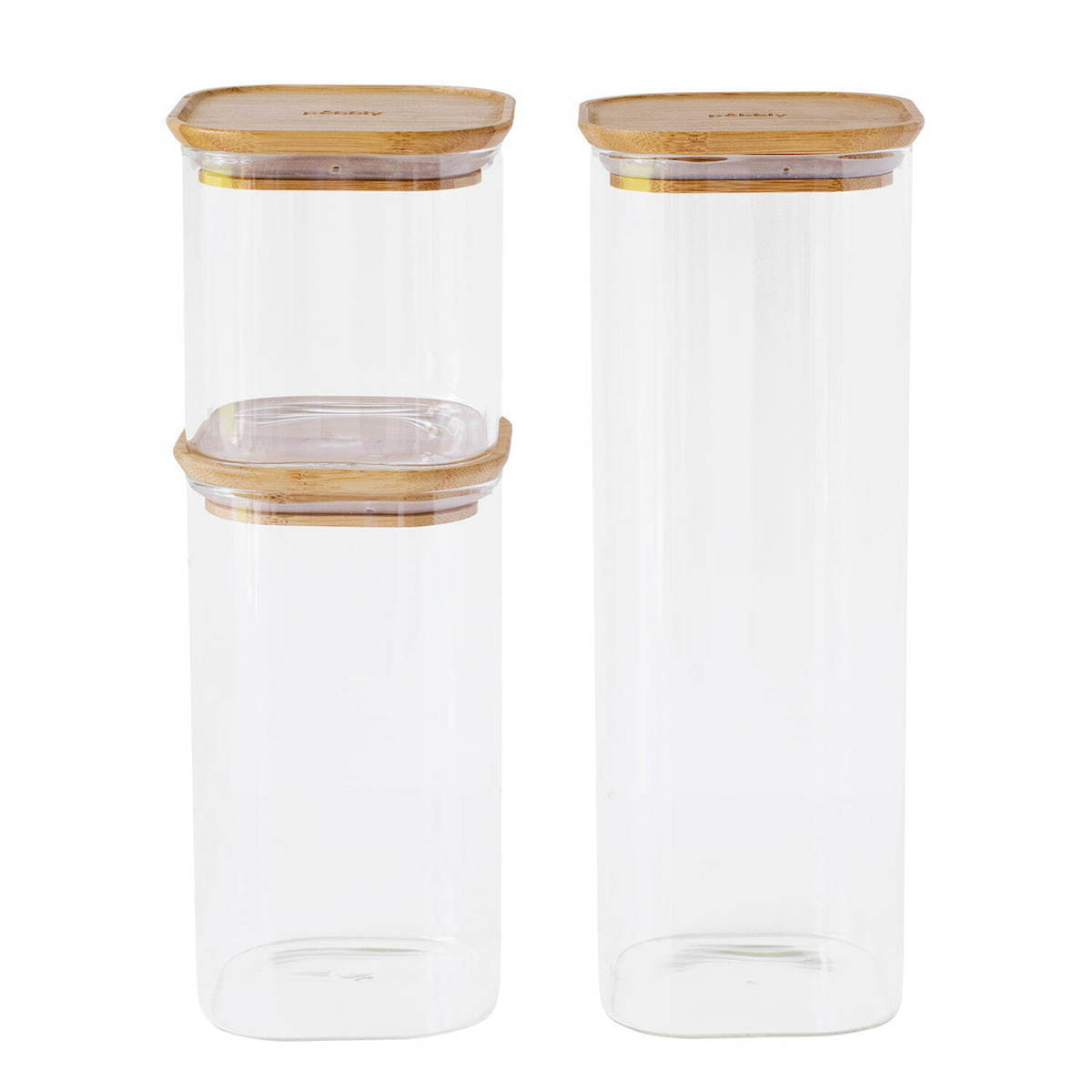 Pebbly Βάζο Γενικής Χρήσης με Καπάκι Γυάλινο PKV-035 3τμχ | Skroutz.gr