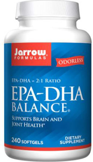 Jarrow Formulas EPA-DHA Balance Ιχθυέλαιο 600mg 120 μαλακές κάψουλες ...