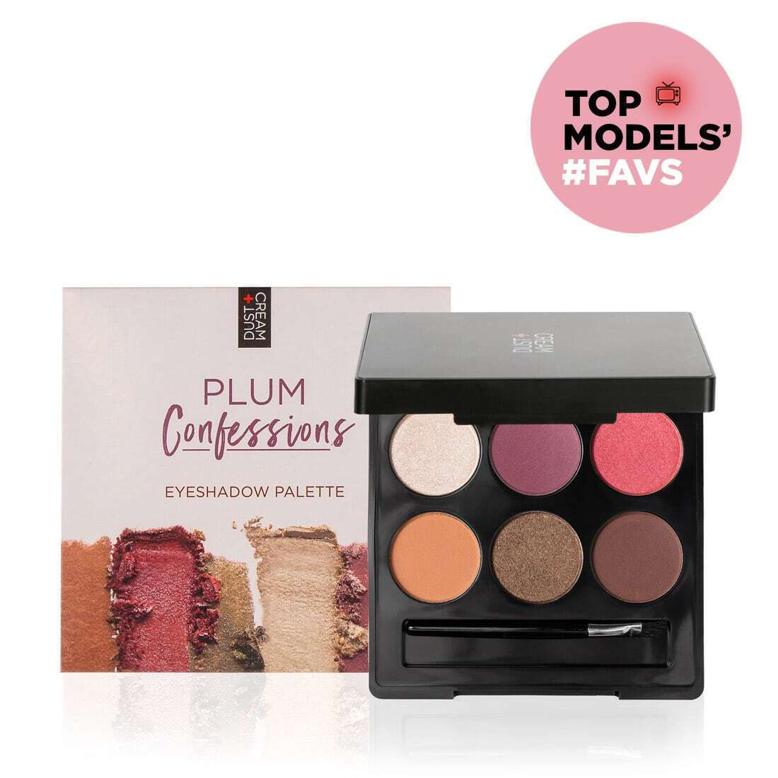 Dust+Cream Plum Confessions Παλέτα με Σκιές Ματιών σε Στερεή Μορφή ...