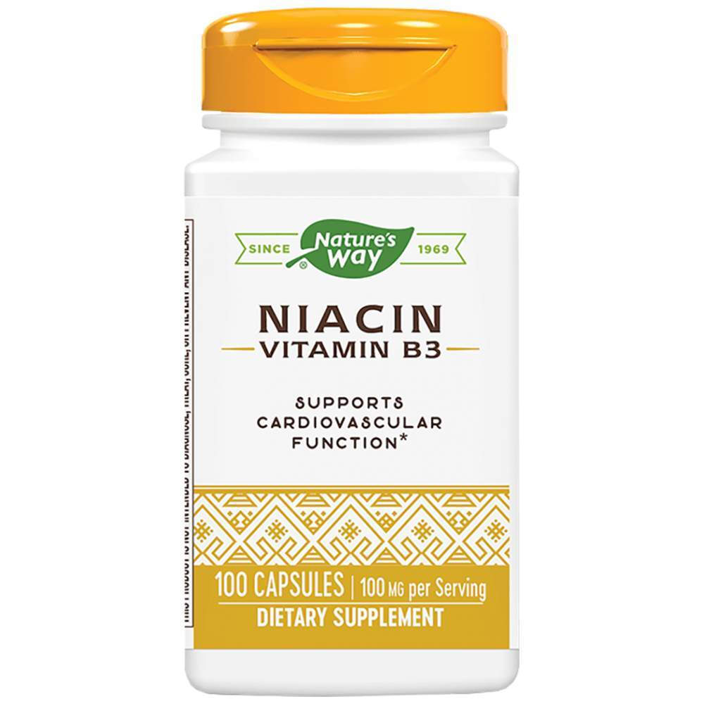 Nature's Way Niacin Vitamin B3 Βιταμίνη 100mg 100 κάψουλες | Skroutz.gr