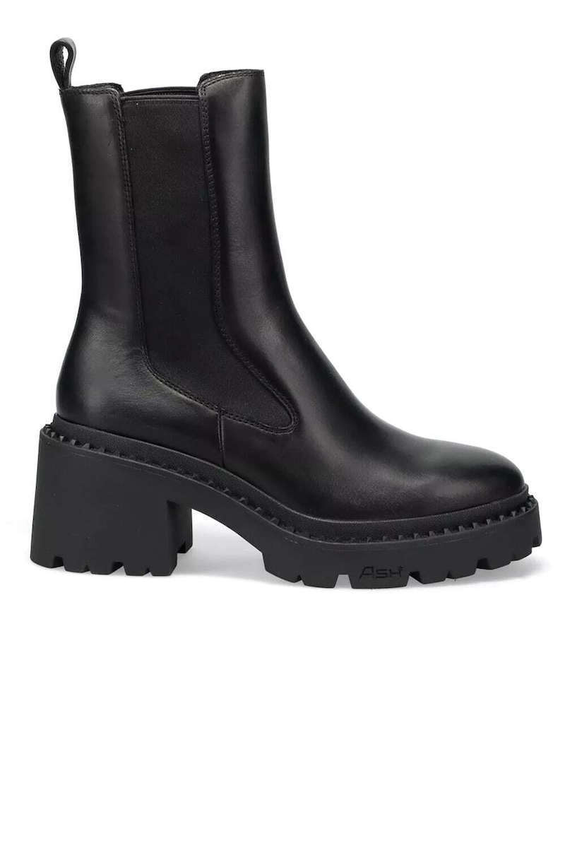 Ash Nico Δερμάτινα Γυναικεία Chelsea Μποτάκια Μαύρα FW22-M-136743-001 ...