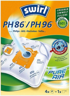 Swirl PH86/6 Σακούλες Σκούπας 6τμχ Συμβατή με Σκούπα AEG / Electrolux ...