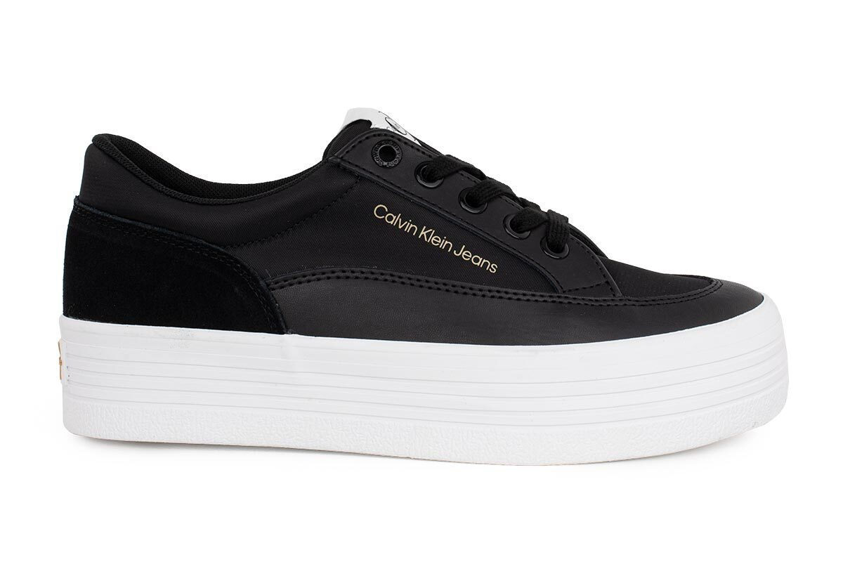 Calvin Klein Vulc Flatf Γυναικεία Flatforms Sneakers Μαύρα YW0YW00864 ...
