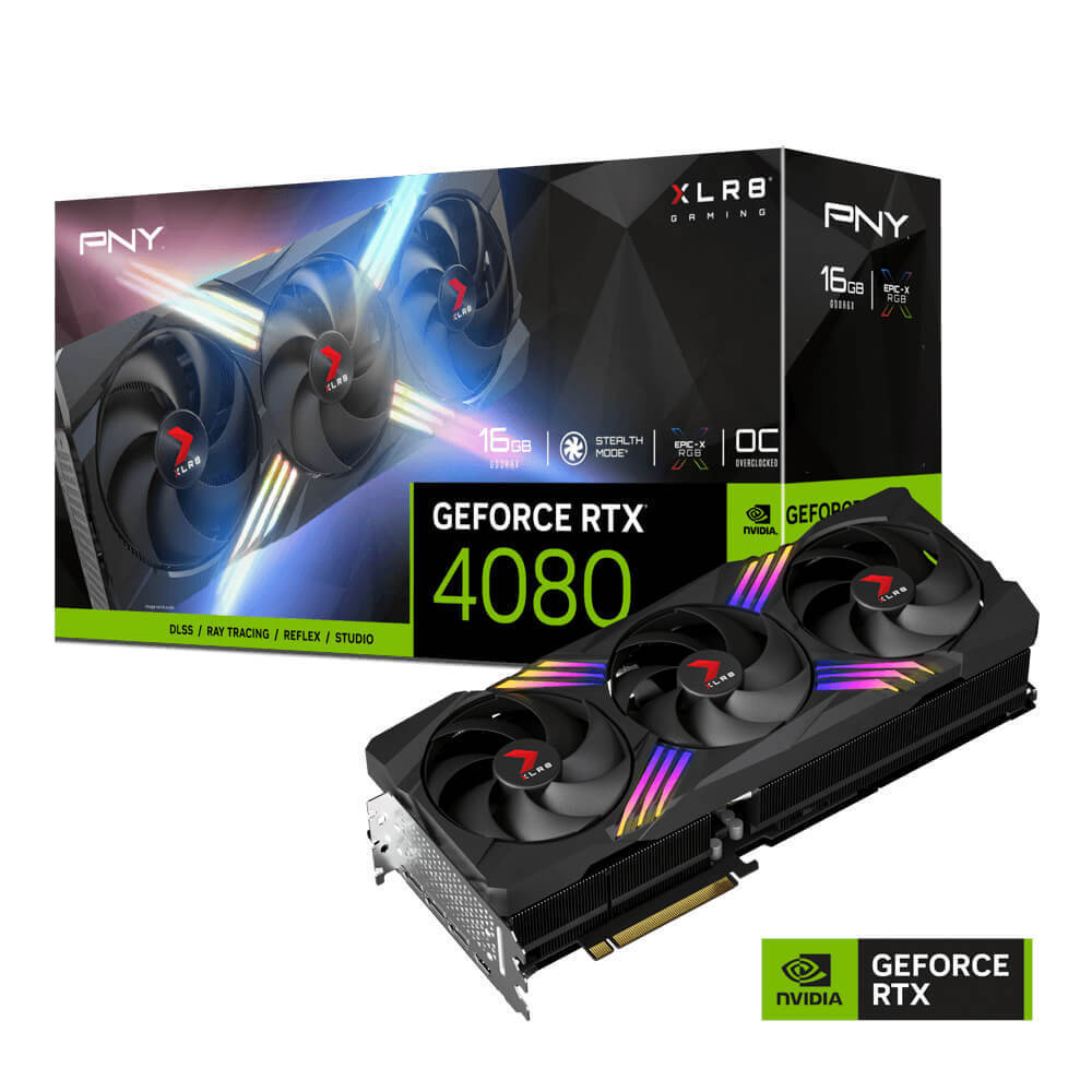 PNY GeForce RTX 4080 16GB GDDR6X OC XLR8 Gaming Verto TF Κάρτα Γραφικών ...