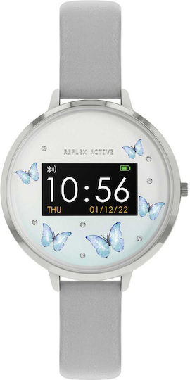 Reflex Active Series 03 38mm Smartwatch με Παλμογράφο (Grey & Blue ...