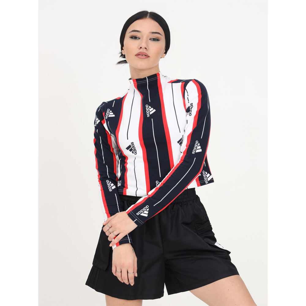 Adidas Μακρυμάνικο Crop Top Πολύχρωμο HL2116 | Skroutz.gr