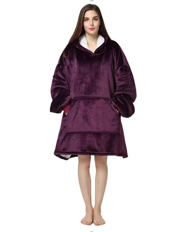 Huggle Κουβέρτα Βελουτέ King Size 85x90εκ. Μωβ | Skroutz.gr