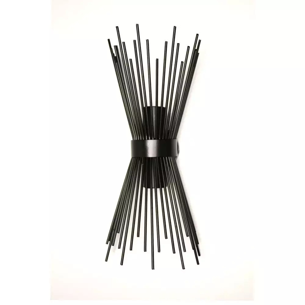 Μοντέρνο Φωτιστικό Τοίχου με Ντουί E27 σε Μαύρο Χρώμα Πλάτους 39cm 1041 ...