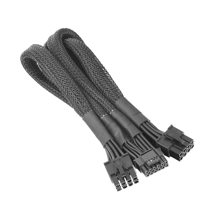 Thermaltake 2x 8-Pin PCIe - 12+4pin 12VHPWR Cable 0.6m Μαύρο (AC-063 ...