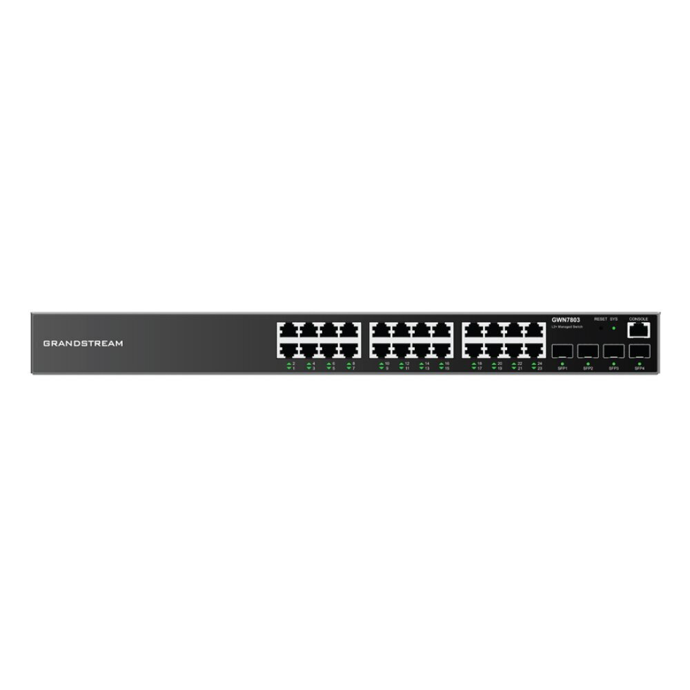 Grandstream GWN7803P Managed L2 PoE+ Switch με 24 Θύρες Gigabit (1Gbps ...