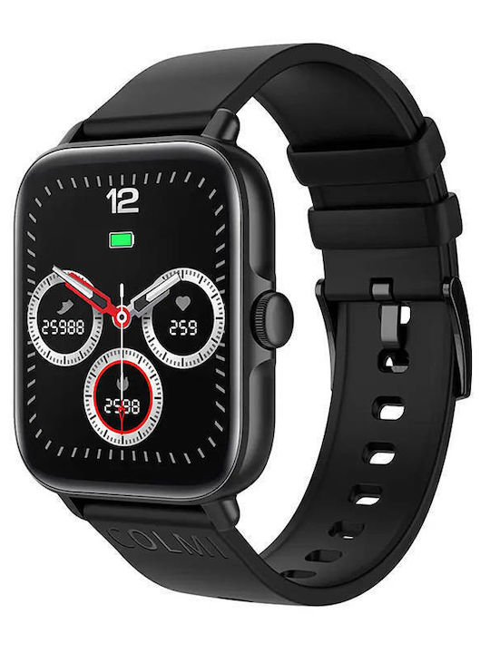Colmi P28 Plus Aluminium Smartwatch με Παλμογράφο (Μαύρο) | Skroutz.gr