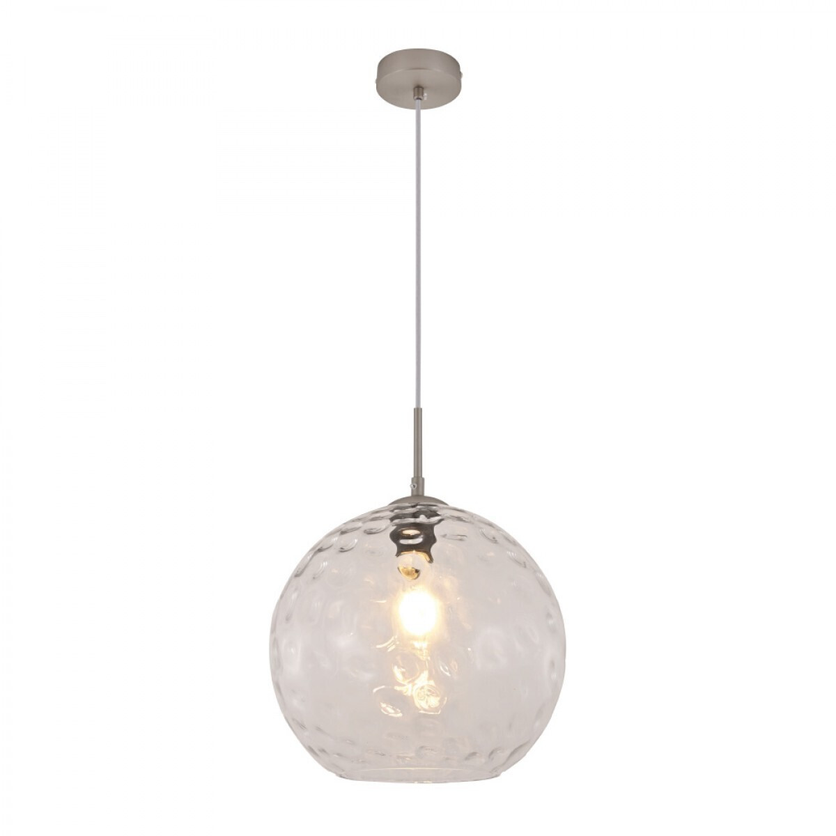 Inlight Μοντέρνο Κρεμαστό Φωτιστικό Μονόφωτο Μπάλα με Ντουί E27 Διάφανο ...