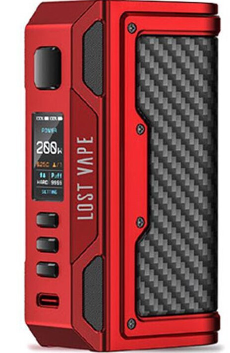 Lost Vape Box Mod Thelema Quest 200W Matte Red Carbon | Skroutz.gr